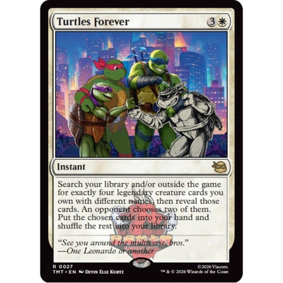 万智牌 忍者神龟 Turtles Forever 永远的忍者神龟 扩画 平/闪