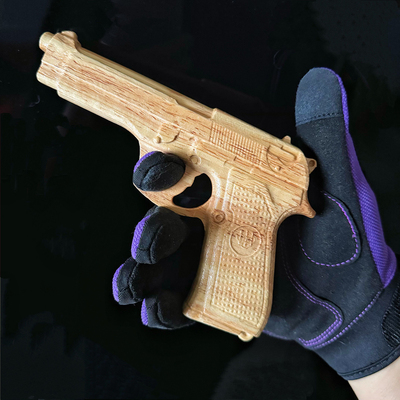 csgo游戏周边儿童玩具雕刻木材质手枪cs2生日礼物艺术品道具模型