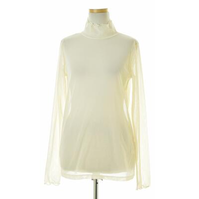 日单LF薄纱高领透视长袖T恤