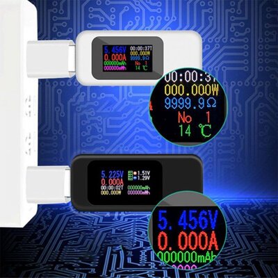 USB Tester Current Voltage Indicator Power Meter Digital Vol