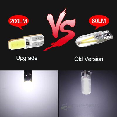 10pcs 24V T10 W5W 194 168 COB Led Bulb Auto Automobiles Turn