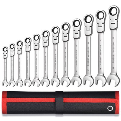 Flexible Ratchet Wrench Spanner Nut Tool Head Ratchet Metri