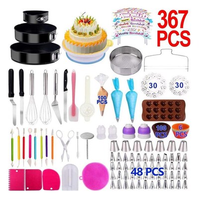 367PCS/Set Baking Tool DIY Cake Decoration Supplies Kit For
