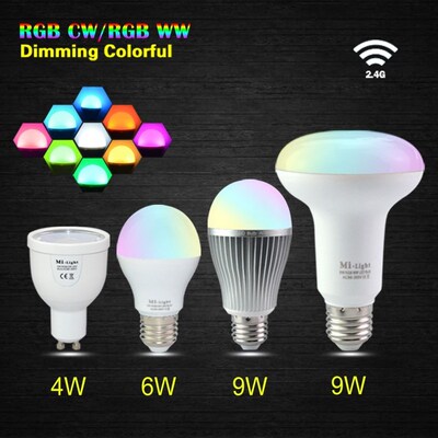 Milight Led Light Bulb GU10 E27 Par30 4W 6W 9W Led Lamp 85-2