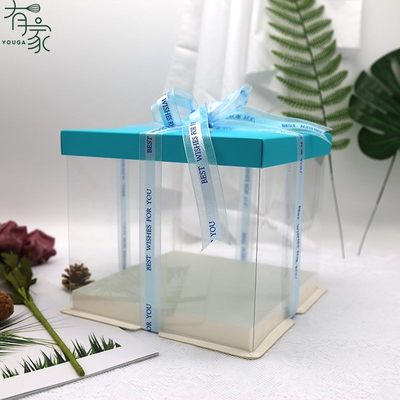 Cake box birthday box single double layer portable 4 / 6 / 8