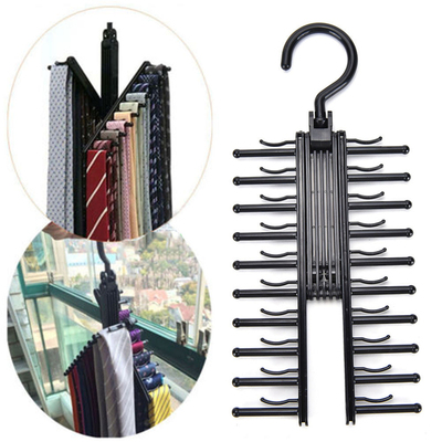 Hanger Organizer Holder Scarf Belt Rotating-Tie-Rack Closet-