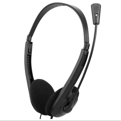 3.5mm Wired Stereo Headset Noise Canceling Soundproof Heads