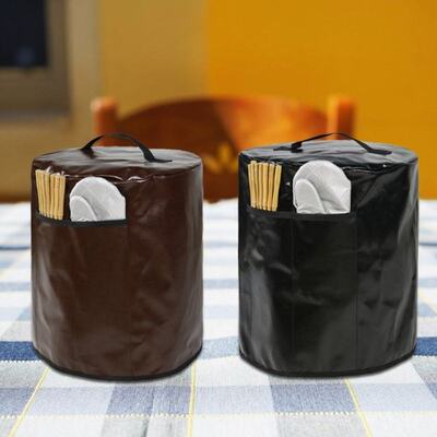 Kitchen Leather Dust Cover for 8QT Air Fryer with Storage Po