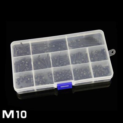 22PCS 12.9 Grade M10 Allen Hex Socket Cap Head Black Screw B