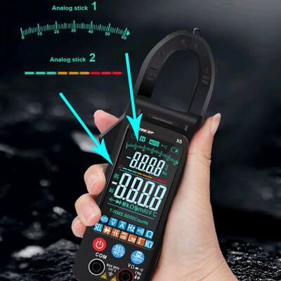 TOOLTOP X5 Multifunction Clamp Meter ℃/℉ Switch NCV Measur