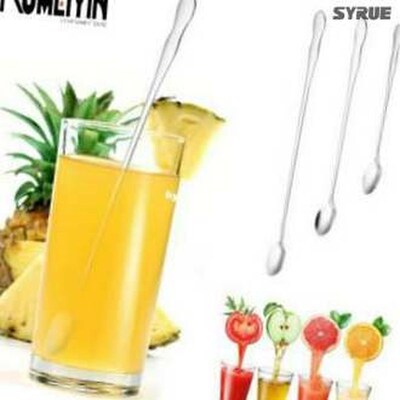 c Stainless Steel Long Handle Stir Spoon Creative Long Han-