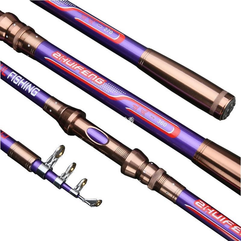 99% Carbon Fiber Telescopic Fishing Rod 2.1m-3.6m Sea R_虎窝淘