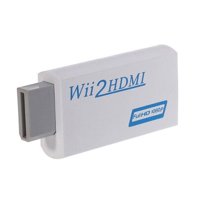 Wii to HDMI 2 HDMI Full HD FHD 1080P Converter Adapter 3.5mm