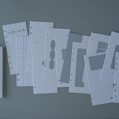 ●JY杂货●现货earn5billion活页m5彩色a6黑白内页手帐贴纸