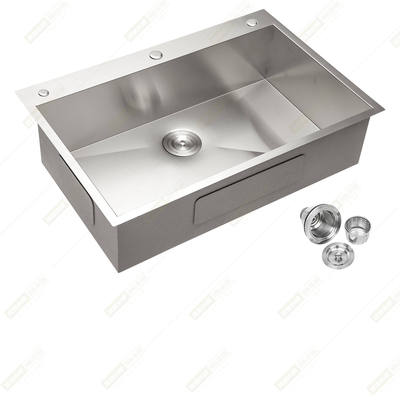 水槽双槽单槽拉丝水盆一体