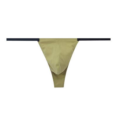 健身运动跑步细带丁字裤男低腰