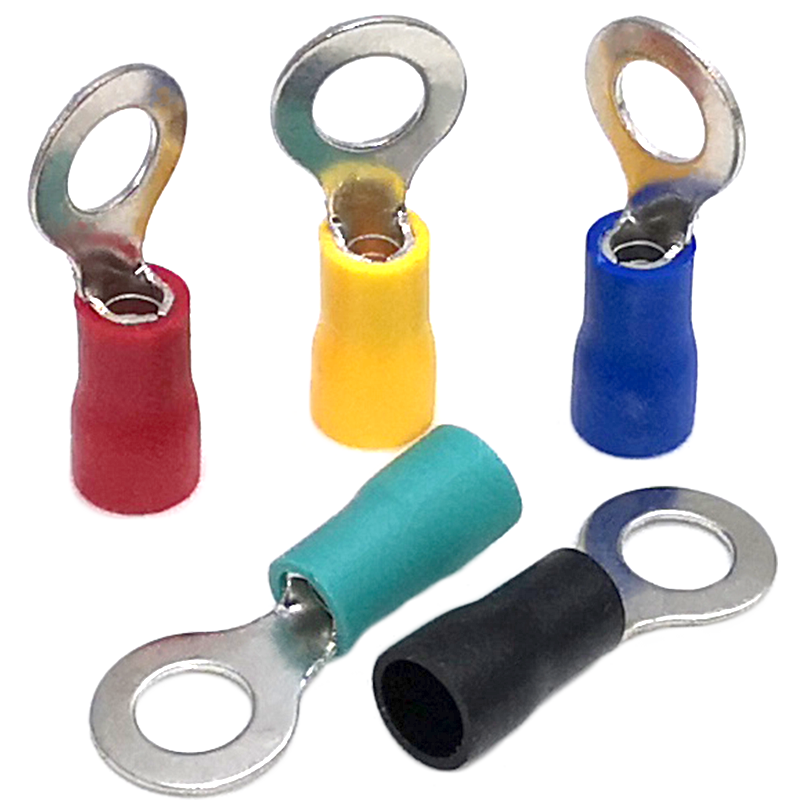 RV3.5-6圆型预绝缘冷压接线端子O形铜鼻子线耳线鼻子 RV4-6连接器_虎窝淘