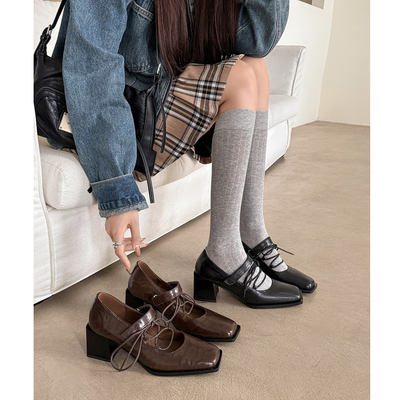 artifact。重工·粗跟玛丽珍鞋