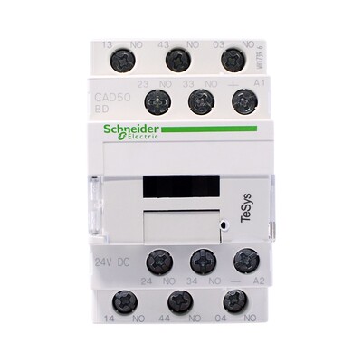 正品 施耐德控制继电器接触器式CAD50BDC 5NO 5常开 DC24V 现货