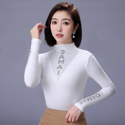 半高领加绒内搭打底衫女