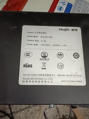 锐捷以太网交换机 RG-ES116G，通电灯是亮的，有懂这行【询价】