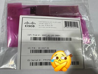 CISCO QSFP-40/100-SRBD  全新单包行货【询价】