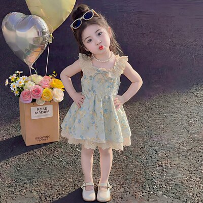 日本JGYP2026新款女童碎花连衣裙