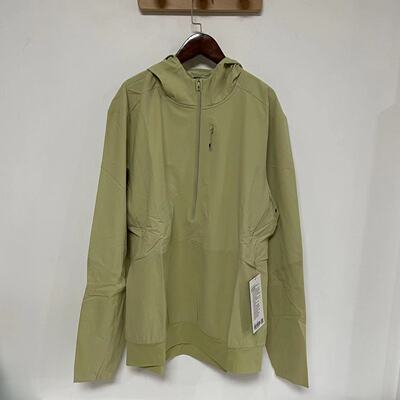 lulu男士半拉链运动外套