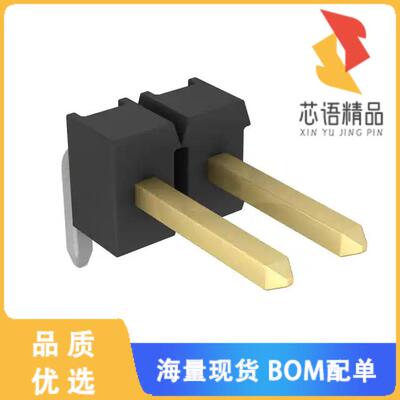 全新9-102974-0-02原装(CONN HEADER R/A 2POS 2.54M