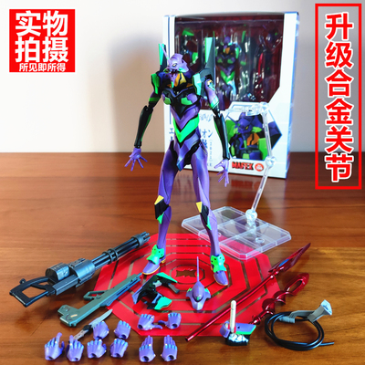 升级合金版初号机福音战士eva可动手办紫螳螂玩具拼装模型拘束架