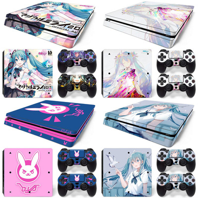 PS4 Slim游戏机全身贴纸 工厂直销彩贴 彩膜  防刮贴纸