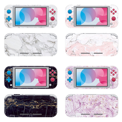 任天堂switch lite贴纸全包nslite痛贴 大理石 手柄贴膜 背贴skin