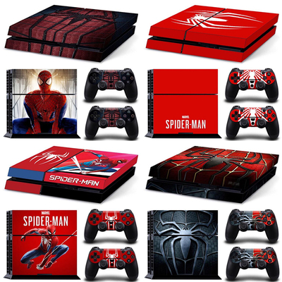 适用索尼PS4贴纸贴膜蜘蛛侠贴纸