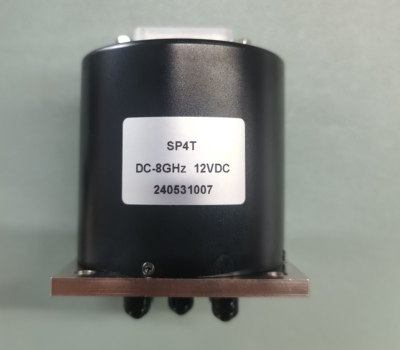 射频矩阵机械同轴开关SP4T 12V/24 SMA-18G单刀四掷开关