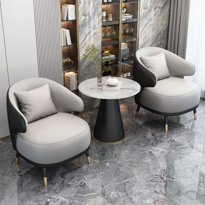 简约轻奢洽谈沙发茶几组合休闲酒店接待售楼处阳台桌椅美容院会客