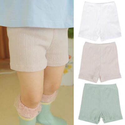 Amber韩国正品童装 儿童镂空轻薄透气蕾丝花边短裤安全裤子