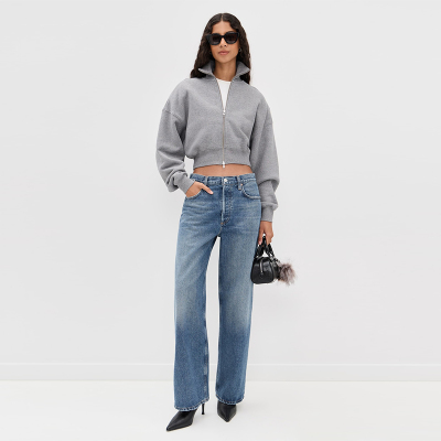 AGOLDE蓝色女士全长直筒牛仔裤