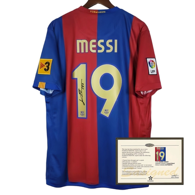 0607 messi football jersey printed signature soccer shirt
