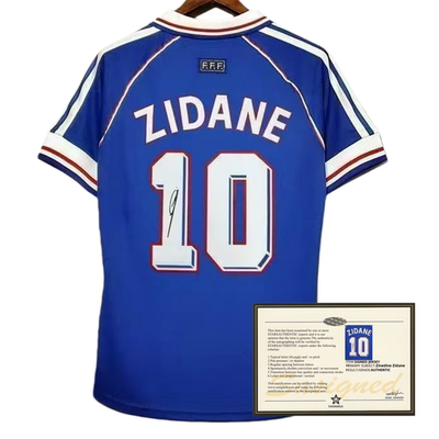 98French Zidane printed football jersey