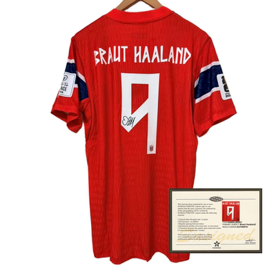 26 Norway Haaland printed signed football jerseys shirt