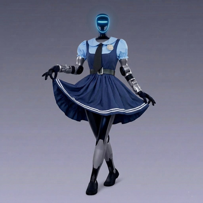 宇树机器人G1U2人形机器人演出服商业活动服表演裙子COS朱迪警官