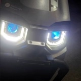 爱玛A5PRO大灯改装LED透镜 A580双光超亮升级恶魔眼调色总成