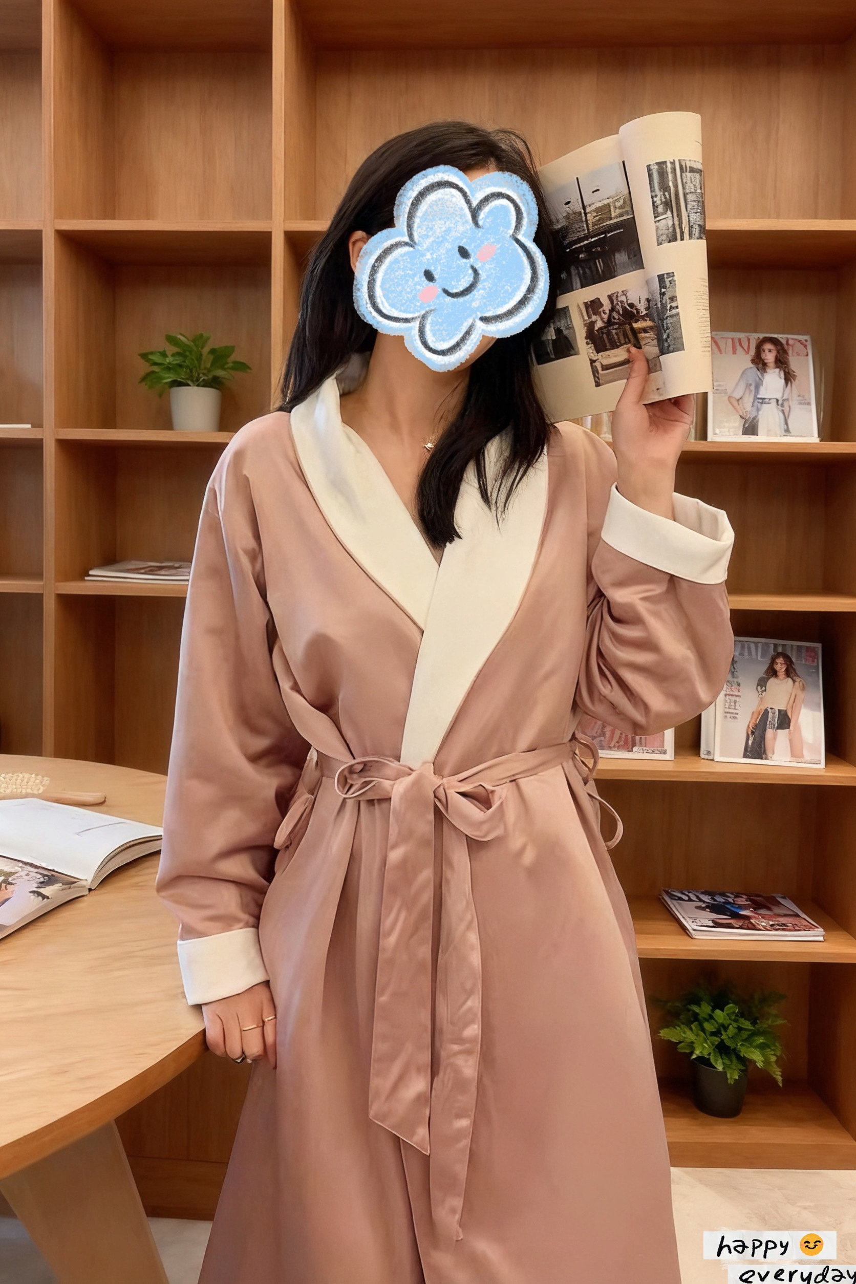 法国royal大气奢华贡缎睡袍四季可通用亲肤速干男女同款情侣浴袍