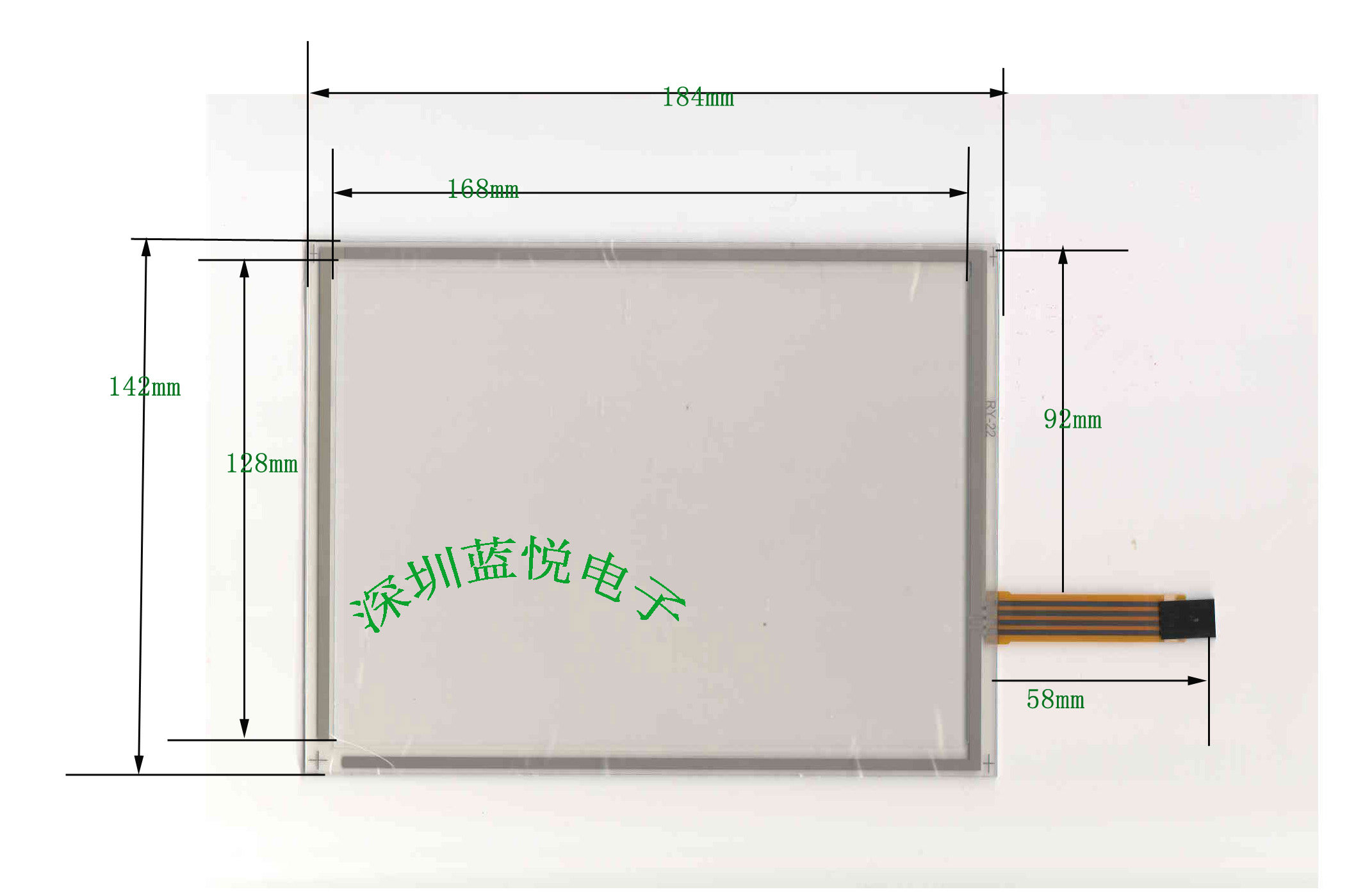 8寸 GPS导航触摸屏 工控设备触摸屏 防干扰排线