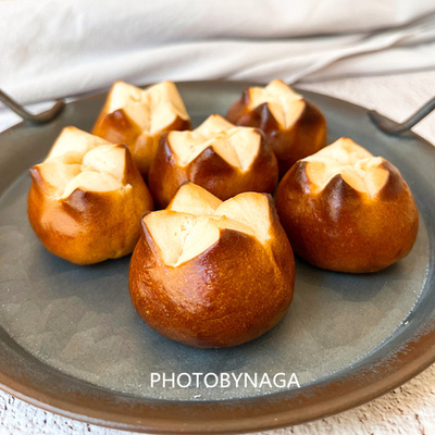 那家纯素烘焙无蛋奶碱水球面包低油低糖早餐