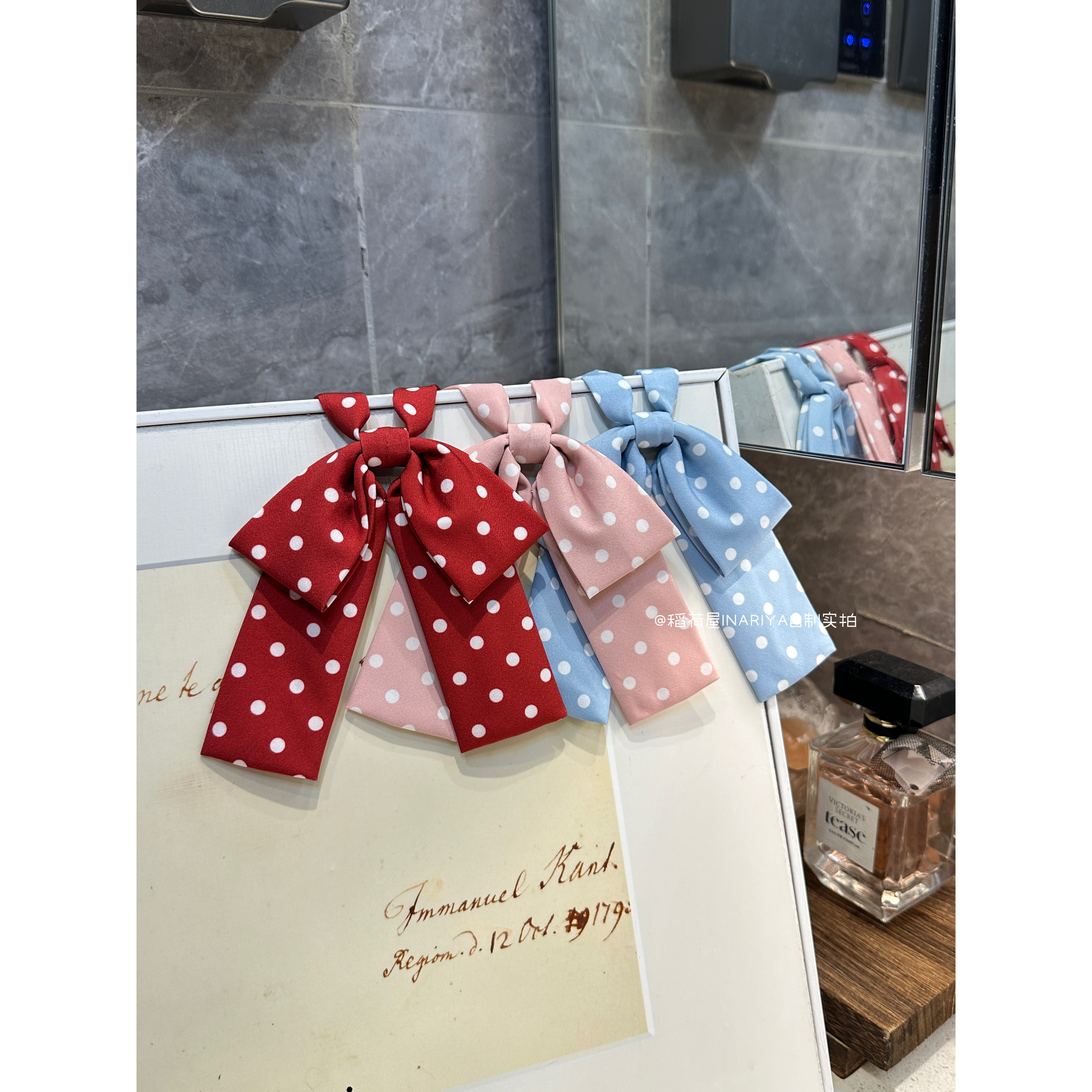 【稻荷屋INARIYA】波点小双层领结百搭JK制服配饰一件包邮