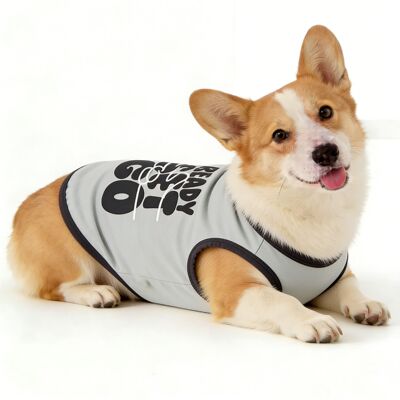 宠物狗狗衣服春夏款READY SET GO印花亲肤背心中型犬柯基柴犬法斗