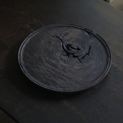 合行序 茶盘 阴沉乌木 手作木器 自然朴拙侘寂 残缺美 孤品