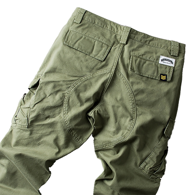美军春季新款多袋宽松直筒休闲裤