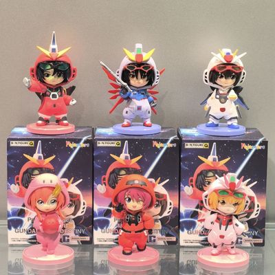 现货万代高达盲盒seed玩偶服睡衣Q版剧场版手办飞翼Bnf日本正版